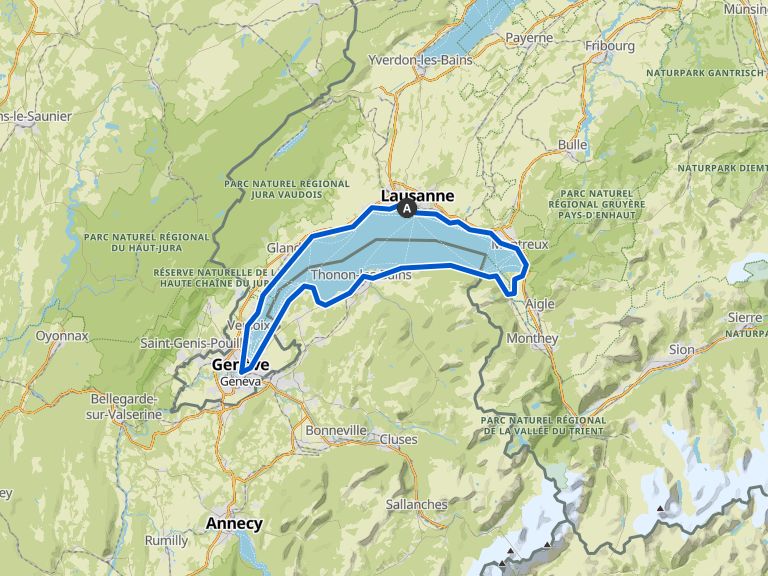 Tour du Lac Léman - Cyclotour | Vélo de route | Komoot